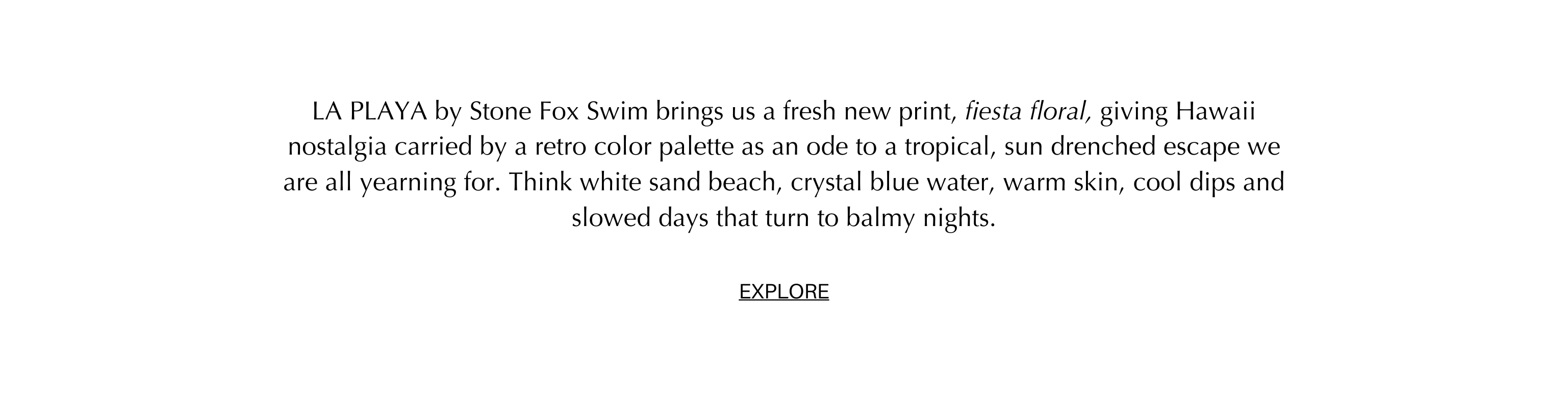 Stone Fox Swim: Sustainable Swimwear | We Wander. We See.